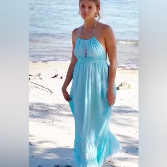 Debbie Katz | Dresses | New Debbie Katz Helen Maxi Cotton Halter Summer ...